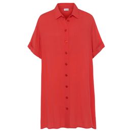 Lascana Damen Longbluse, korallrot, Gr&ouml;&szlig;e 38