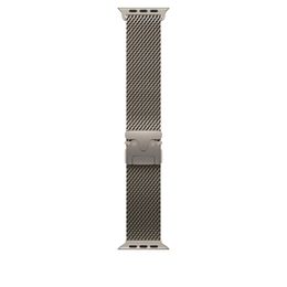 Apple Watch Milanaise Armband Titan Natur - 49mm - Large
