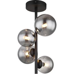 Globo LIGHTING Deckenleuchte "RIHA", schwarz, 1 Stk., Leuchten, Deckenlampe/Wohnzimmer/Schlafzimmer/modern, Deckenleuchte