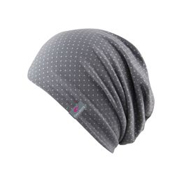 Beanie Chillouts "Florence Hat", Damen, grau, Web, Materialmix, M&uuml;tzen Beanie, leichte Longbeanie- ideal f&uuml;r warme Tage, elastisch f&uuml;r optimalen Sitz