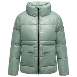 Kurzjacke Navahoo "Eispracht 14", Damen, Gr. XXXL(46), mint, Obermaterial: 100% Polyester; Innenfutter: 100% Polyester; Wattierung: 100% Polyester; &Auml;rmelfutter: 100% Polyester, gerade h&uuml;ftbedeckend, hoch geschlossener Ausschnitt, &Auml;rmel ohne &Auml;rmelschlitz elastischer Bund mit Gummizug,mit innenliegendem Gummizug, Jacken Kurzjacke, Kurze gesteppte Damen Winterjacke