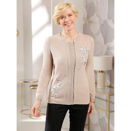 2-in-1-Pullover CLASSIC "2-in-1-Pullover", Damen, Gr. 38, beige, 50% Viskose, 28% Polyester, 22% Polyamid, unifarben, Pullover