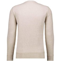 Rundhalspullover Ragman, Herren, Gr. 56, beige, melange, 820, 95% Baumwolle 5% Kaschmir, ohne Ausschnitt, Pullover Rundhalspullover