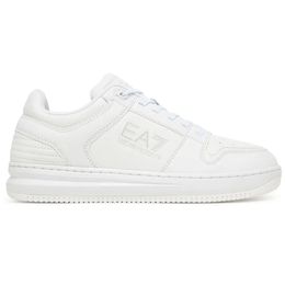 EA7 Emporio Armani EA7 Low-Top Sneaker - Sneakers Biancobianco - Gr. US_10_5 - in Wei&szlig; - f&uuml;r Damen