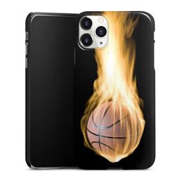 DeinDesign iPhone 11 Pro Max Handy Premium Case Smartphone Handyh&uuml;lle Schutzh&uuml;lle gl&auml;nzend Fire Sports Basketball Premium Case