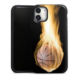 DeinDesign iPhone 11 Handy Panzer Handyh&uuml;lle robuste Outdoor H&uuml;lle Schutzh&uuml;lle gl&auml;nzend Fire Sports Basketball Tough Case