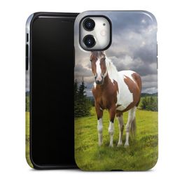 DeinDesign iPhone 11 Handy Panzer Handyh&uuml;lle robuste Outdoor H&uuml;lle Schutzh&uuml;lle gl&auml;nzend Meadow Nature Horse Tough Case