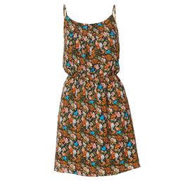 Koroshi Sommerkleid Damen Gr&ouml;&szlig;e 40 blau / gr&uuml;n / orange / rosa