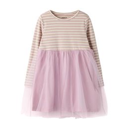 name it Kleid 'NMFTaias' M&auml;dchen Gr&ouml;&szlig;e 110 gold / ros&eacute; / wei&szlig;