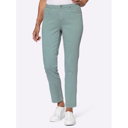 Bequeme Jeans Classic Basics, Damen, Gr. 20, Kurzgr&ouml;&szlig;en, gr&uuml;n (jade), 98% Baumwolle, 2% Elasthan, unifarben, lang, Jeans