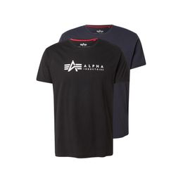 Alpha Industries T-Shirt Herren Gr&ouml;&szlig;e 5XL navy / gelb / schwarz / wei&szlig;