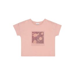 KNOT T-Shirt 'Daisy' M&auml;dchen Gr&ouml;&szlig;e 140 pastellgelb / altrosa / dunkelrot