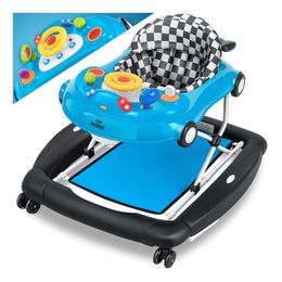 Kidiz&reg; 4in1 Lauflernhilfe Babywalker Spiel- und Lauflernwagen Gehfrei - Schaukelfunktion Babywippe mit Rollen, Licht, Musik ,Spielecenter Esstisch Laufstuhl Laufhilfe babys ab 6 Monaten Klappbar