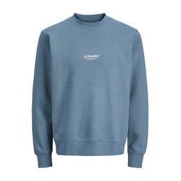 Jack & Jones Jack & Jones Junior Sweatshirt 'JJESoho' Jungen Gr&ouml;&szlig;e 140 blaumeliert / wei&szlig;