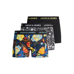 Jack & Jones Jack & Jones Junior Boxershorts 'Sugar' Jungen Gr&ouml;&szlig;e 116 navy / gelb / schwarz / wei&szlig;