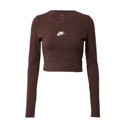 Nike Sportswear Shirt 'Emea' Damen Gr&ouml;&szlig;e XS braun / wei&szlig;