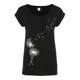 Iriedaily T-Shirt 'Pusteblume' Damen Gr&ouml;&szlig;e M schwarz / wei&szlig;