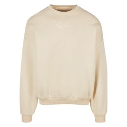 Karl Kani Sweatshirt 'Essential' Damen Gr&ouml;&szlig;e M sand / wei&szlig;