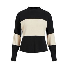 Object Pullover 'BRIGHT' Damen Gr&ouml;&szlig;e M creme / schwarz