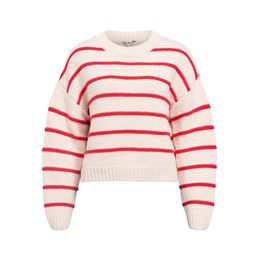 Object Pullover 'OBJOda' Damen Gr&ouml;&szlig;e M beige / rot