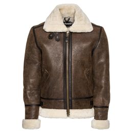 Schott NYC Lederjacke 'LC1259' Herren Gr&ouml;&szlig;e M creme / braun
