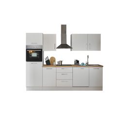 K&uuml;chenblock mit E-Ger&auml;ten CORNWALL (Zeile-Backofen-K&uuml;hlschrank) III