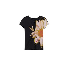 Desigual T-Shirt Damen Gr&ouml;&szlig;e XS creme / curry / rosa / schwarz