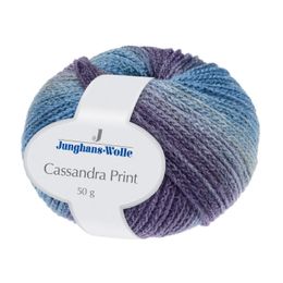 Cassandra Print von Junghans-Wolle, Blau/Violett, aus Wolle