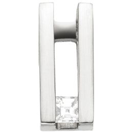 Jobo Damen Kettenanh&auml;nger "Anh&auml;nger Platinanh&auml;nger 13 mm lang", SI = kleine Einschl&uuml;sse, Diamanten Platin 950platin 950, Diamanten, Platin 950,
