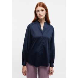 Eterna Damen Hemdbluse "REGULAR FIT", blau, Gr. 46, 95% cotton, 5% Elasthan, Blusen, EASY IRON (b&uuml;gelleicht)