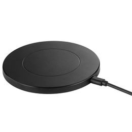 Brilliant Wireless Charger, schwarz, B:12cm H:0,8cm T:12cm, Ladeger&auml;te, &Oslash; 12 cm, 150 cm Kabell&auml;nge, 15 W, USB