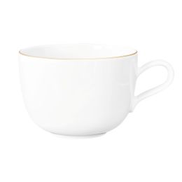 Seltmann Weiden Tasse "Liberty - Goldrand", &Oslash; 13,3cm x 7,4cm, 400ml, 1 Stk., gold, Trinkgef&auml;&szlig;e, Milchkaffeeobertasse 0,38 l