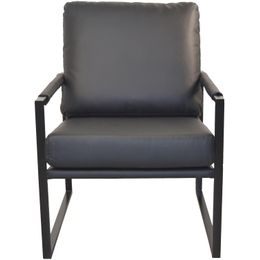 Loungesessel, B:65cm H:90cm T:81cm, schwarz, HOFMANN LIVING AND MORE, 100% Polyurethan, Wohnzimmer, Sessel