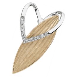 Jobo Damen Kettenanh&auml;nger "Anh&auml;nger 27 mm lang", P1 = bei 10-facher Vergr&ouml;&szlig;erung erkennbare Einschl&uuml;sse, Diamanten Gelbgold 585gelbgold 585,