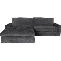 Ecksofa Alina, B:284cm H:84cm T:172cmgraphitgrau hnu 129, Boucle HNU (90%Polyester 10% Rayon), Wohnzimmer, Sofas, "Monma", kann auch spielgelverkehrt