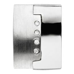 Jobo Damen Kettenanh&auml;nger "Anh&auml;nger Platinanh&auml;nger 15 mm", SI = kleine Einschl&uuml;sse, Diamanten Platin 950platin 950, Diamanten, Platin 950,