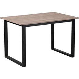 Esstisch OTTO HOME, B:120cm H:75cm T:80cmeichefarben, schwarz, eiche, Tische, "Barcell", schwarzes Metallgestell, Plattenvarianten w&auml;hlbar, sowie