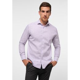 Eterna Herren Langarmhemd "MODERN FIT"pflaume, Gr. 46, Twill, 59% cotton, 41% Leinen, Hemden, EASY IRON (b&uuml;gelleicht)