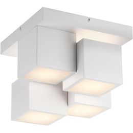 JUST LIGHT Deckenleuchte "TETRIS", 1, &Oslash; 0cm H: 25cm, 1 Stk., wei&szlig;, Wohnzimmer, Leuchten, LED