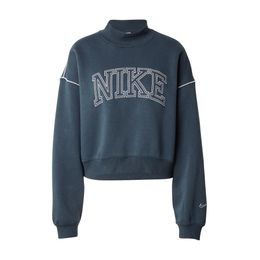 Nike Sportswear Sweatshirt 'Phoenix Fleece' Damen Gr&ouml;&szlig;e S petrol / offwhite