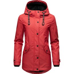 Navahoo Damen Regenjacke "Lindraa", rot, Gr. XS, Oberstoff: 60% Polyvinylchlorid, 30% Polyester, 10% Polyurethan; Futter: 100% Polyester; Wattierung: