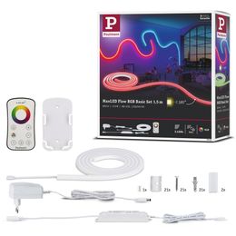 Paulmann LED-Streifen "MaxLED Flow Basisset 1,5m RGB 13,5W", Gesamtl&auml;nge 1,5m, wei&szlig;, K&uuml;che, Lichterketten, inkl. Funk-Fernbedienung