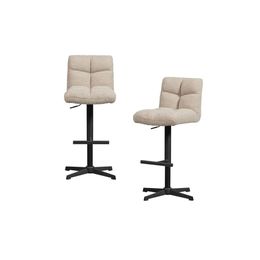 Woood Barstuhl 2er-Set &brvbar; beige &brvbar; Ma&szlig;e (cm): B: 58 H: 114 &raquo; H&ouml;ffner