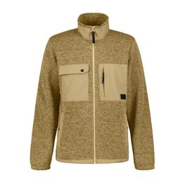 Icepeak Herren Strickfleecejacke "H STRICKJACKE ALVENE", beige, Gr. M, Obermaterial: 100% Polyester, Jacken, sportlicher Stil, f&uuml;r vielseitige