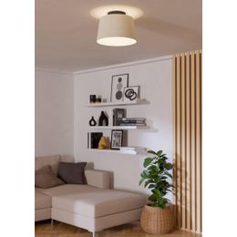 Eglo Deckenleuchte "Febres Wohnzimmerlampe, Schlafzimmerlampe Metall und Textil, E27", 1, &Oslash; 35cm H: 25cm, 1 Stk., beige, Wohnzimmer, Leuchten,