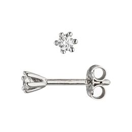 Jobo Damen Paar Ohrstecker "Kleine Ohrringe Silberohrringe 4 mm", 4,2mm, Silber 925 (Sterlingsilber)silber 925, wei&szlig;, Silber 925 (Sterlingsilber),
