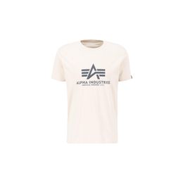 Herren T-Shirt "Basic T-Shirt BL", wei&szlig;, Gr. XS, Alpha Industries, Obermaterial: 100% Baumwolle, Shirts