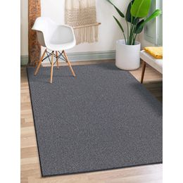 Teppich the carpet, B:200cm H:5mm L:290cm, grau, Polypropylen, Ankleidezimmer, Teppiche, "Natal", Wohnzimmer Teppich robust Filz-R&uuml;cken