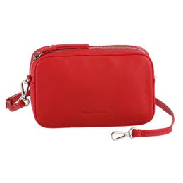 Damen Umh&auml;ngetasche "Liana", MARC O'POLO ACCESSORIESshiny rot, Glattleder, Taschen, Damen Handtasche, Schultertasche, Henkeltasche mit Rei&szlig;verschluss