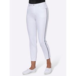 Casual Looks Damen 7/8-Jeans, wei&szlig;, Gr. 25, unifarben, 72% Baumwolle, 25% Polyester, 3% Elasthan, Jeans